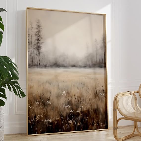 Amazon.com: Dthllay Vintage Forest Prints Vintage Landscape Canvas Wall ...