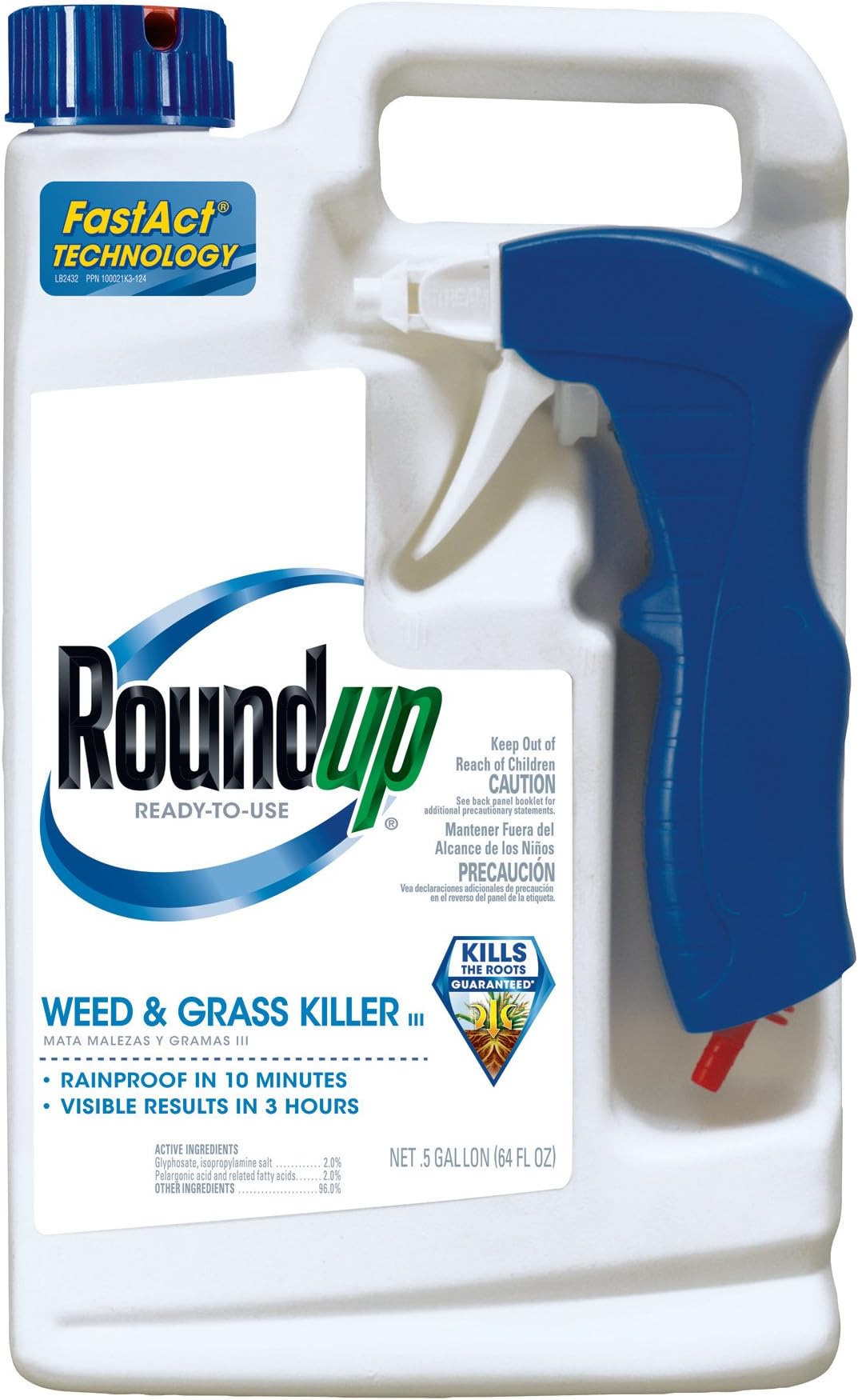 Amazon.com: Roundup Weed and Grass Killer III Ready-to-Use Trigger ...