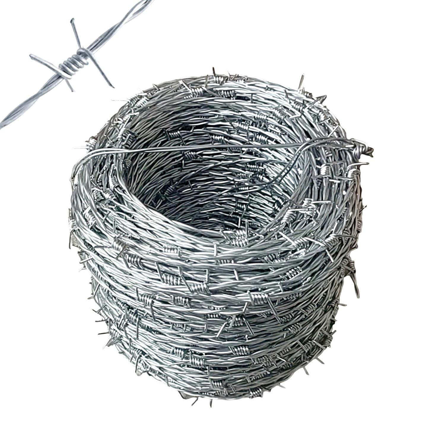 Amazon.com: Aiwaiufu 328FT(100m) Barbed Wire, 4 Point Barbed Fence 15 ...