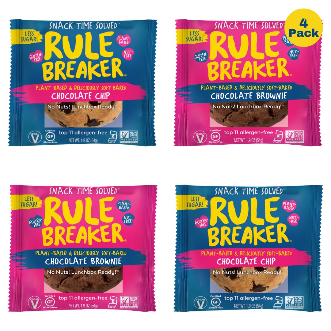 Amazon.com: Rule Breaker Snacks Brownie Blondie Variety Pack | Vegan ...