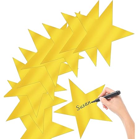 Amazon.com: Gold Stars, Gold Star Cutouts, Gold Paper Stars, Gold Stars ...