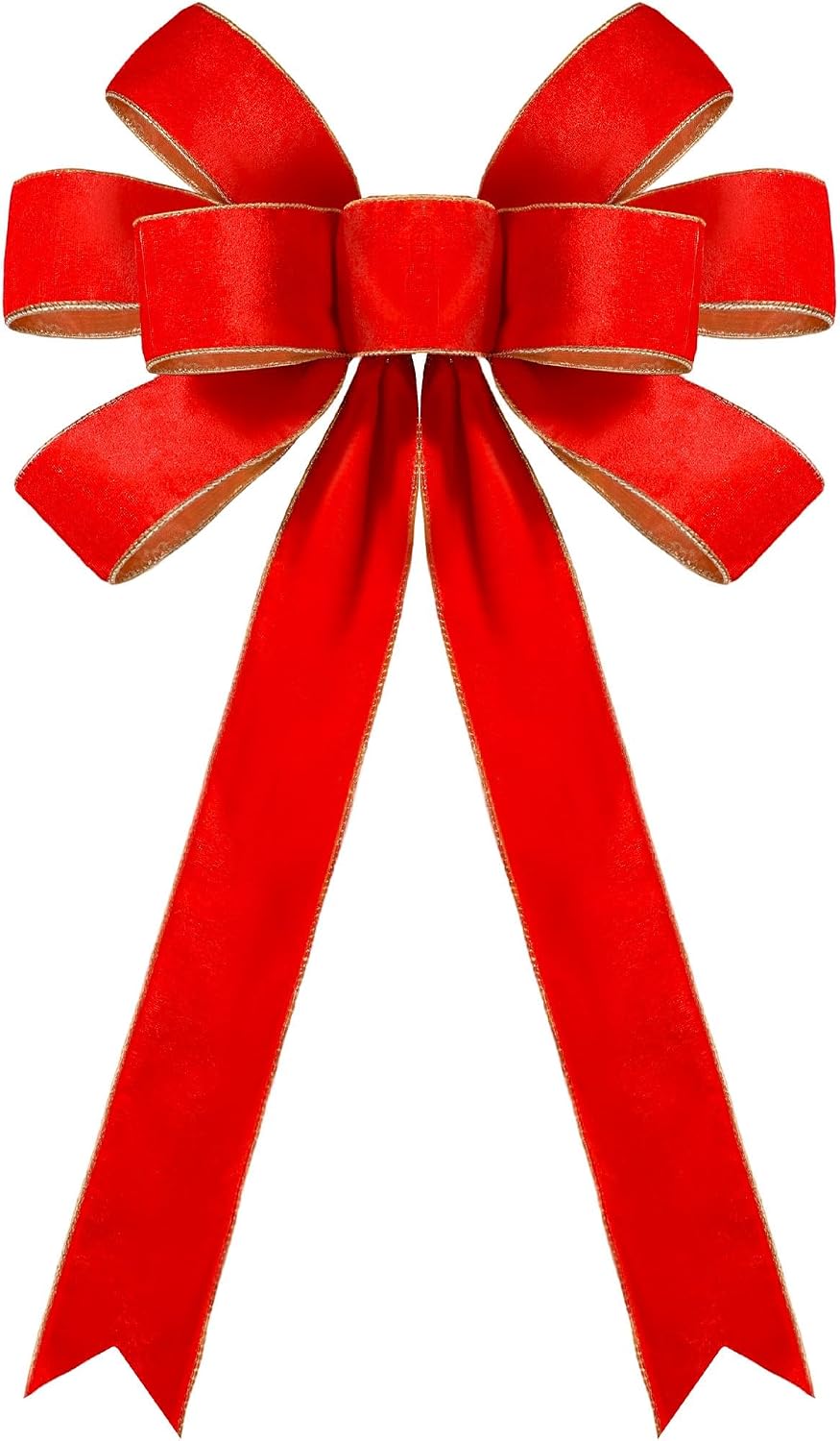JOLCEEY Christmas Red Bows Decorations, 16 x 24 Inches Large Velvet ...