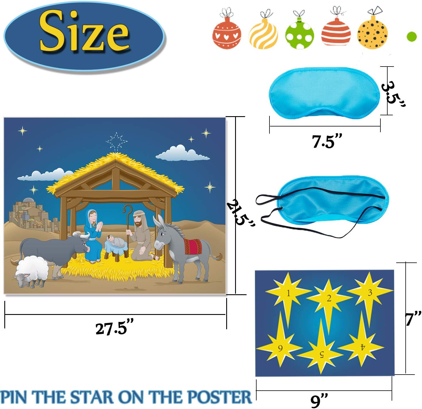 Buy Funnlot Christmas Games For Kids Party Nativity Pin The Star On The buy-funnlot-christmas-games-for-kids-party-nativity-pin-the-star-on-the