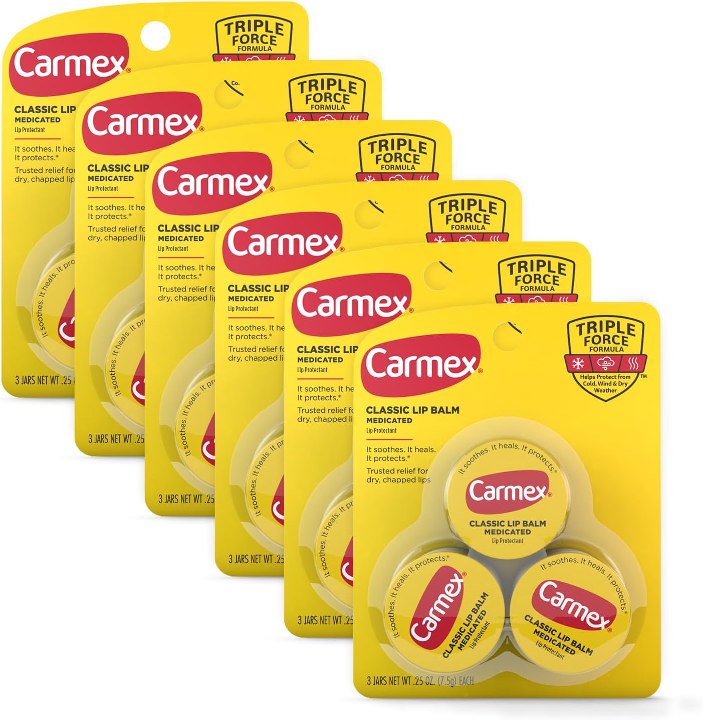 Amazon.com: Carmex Moisturizing Lip Balm, Original Flavor, 0.25 oz Jar ...