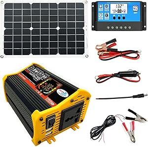Amazon.co.jp: Solar Panel Starter Kit with Solar Power System, Inverter ...