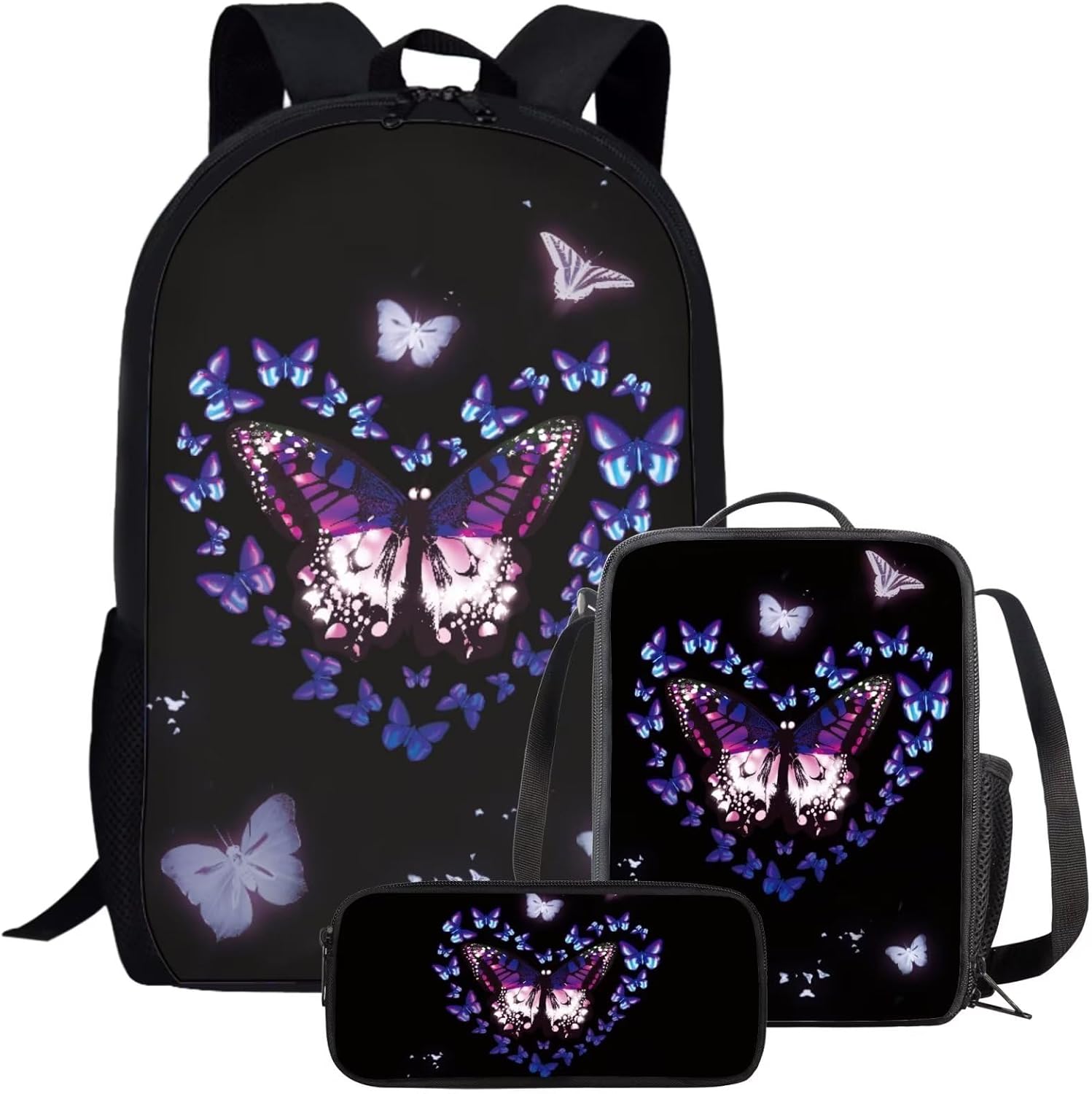 Amazon.com | Cute School Backpack with Lunch Box for Girls Large ...