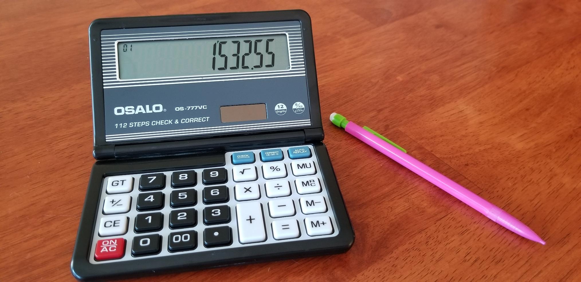 Amazon.com : Pendancy Folding 12 Digit Large LCD Display Calculator ...