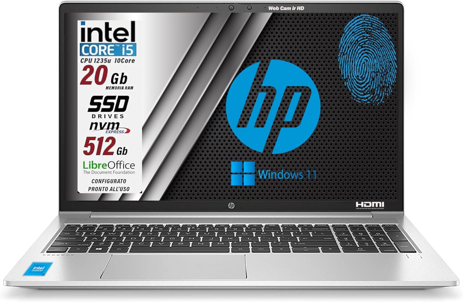 HP PROBOOK 450 G9 Portable Intel Core i5-1235U 4,4 GHz Ram 20 GB Ddr4 ...