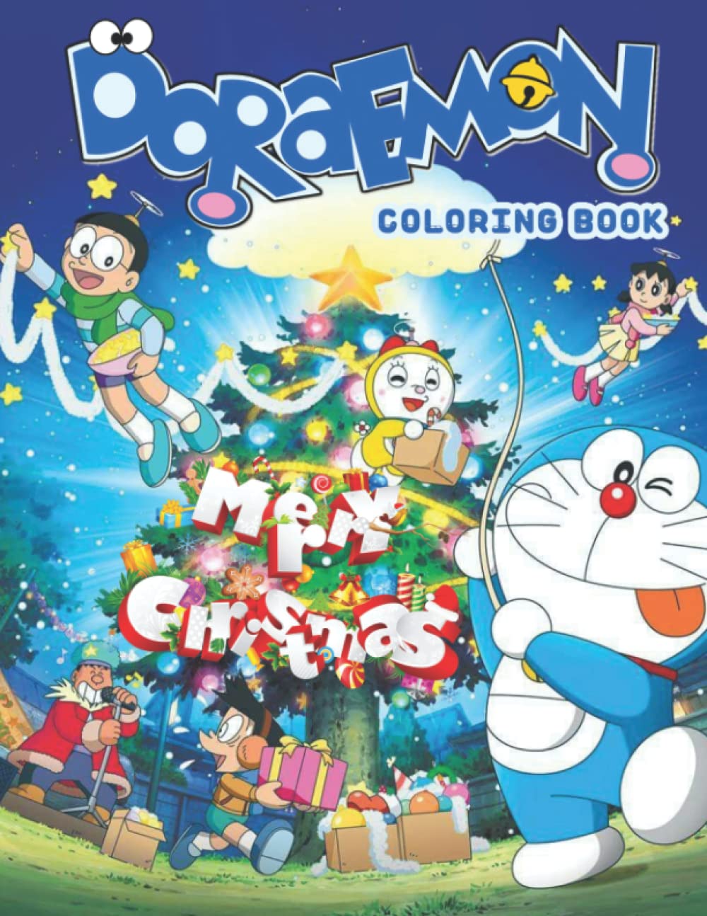 Buy Doraemon Christmas Coloring Book: OFFICIAL Christmas Doraemon ...