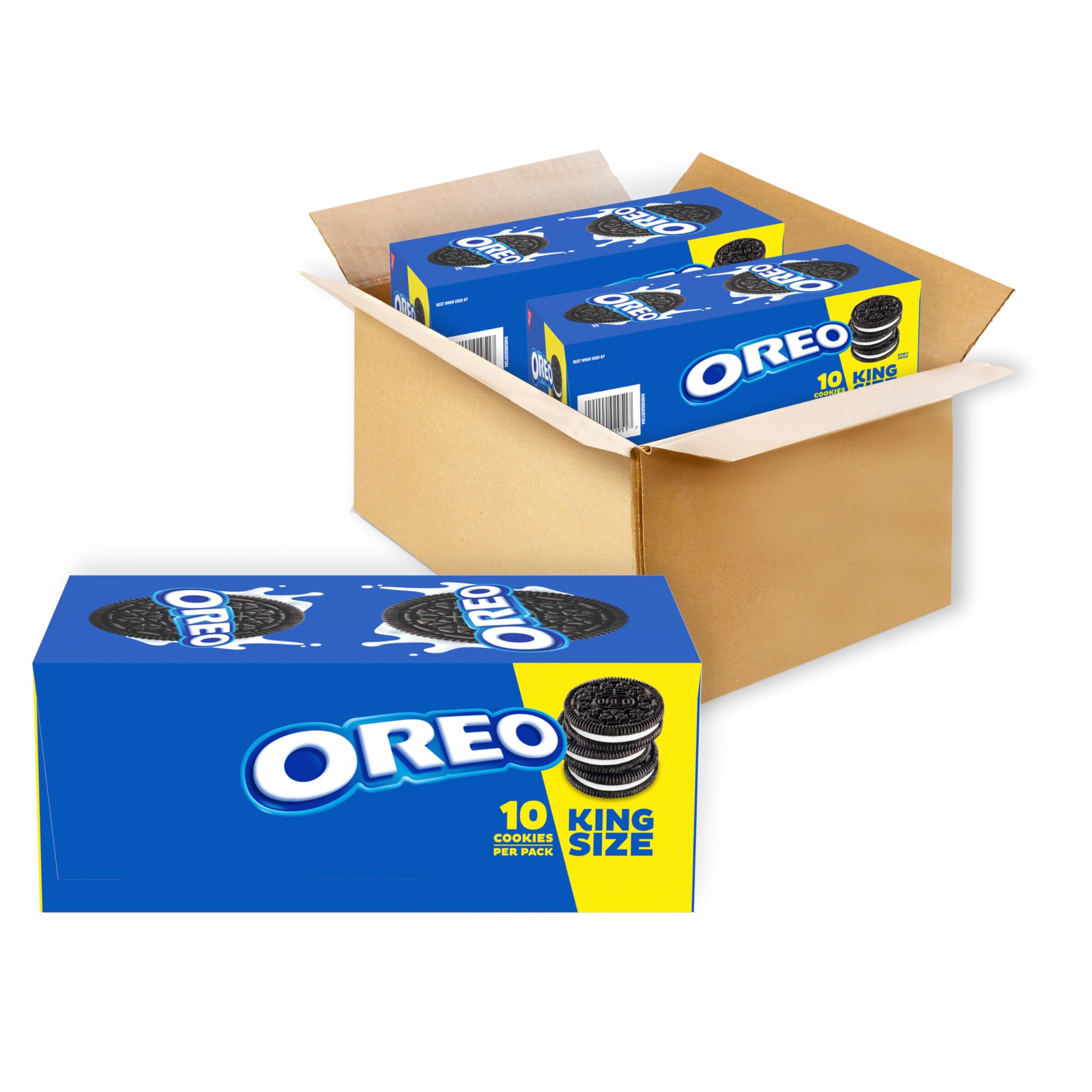Amazon.com: OREO Chocolate Sandwich Cookies, King Size, 20 Snack Packs ...