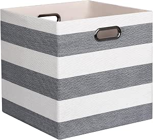 Amazon.com: ORGMASTER 11x11 Cube Storage Bins, Collapsible Fabric ...