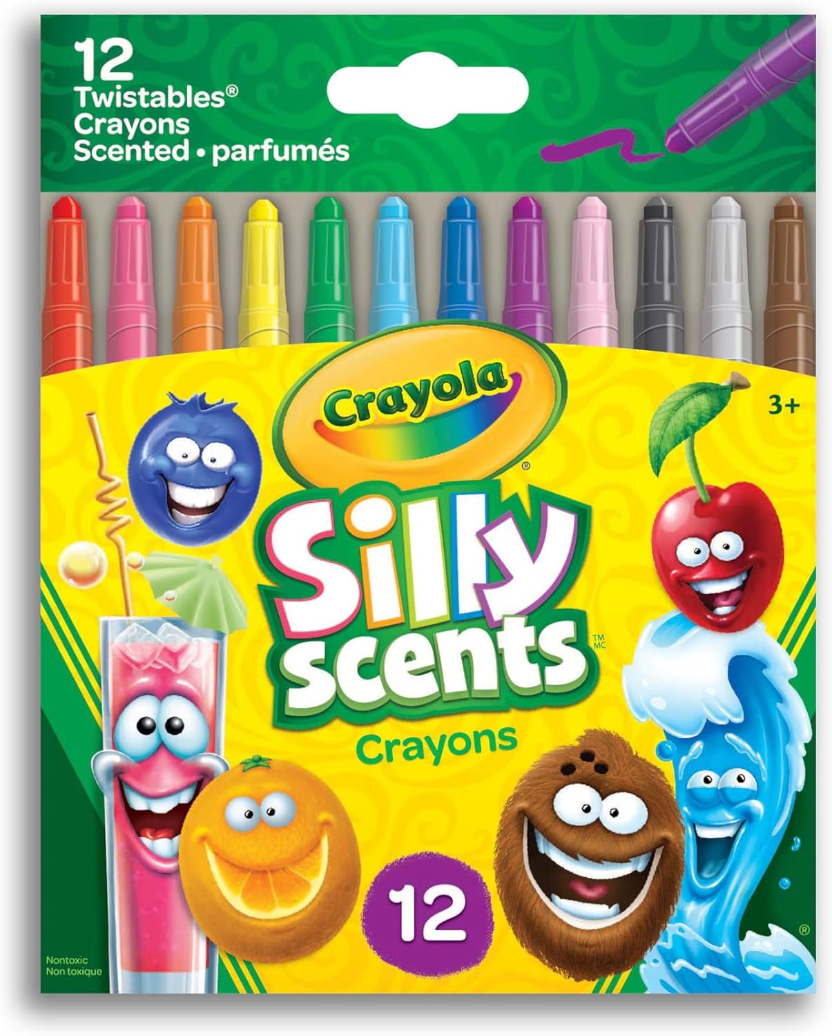 Crayola Silly Scents Mini Twistables Crayons 12 Count Arts & Crafts ...
