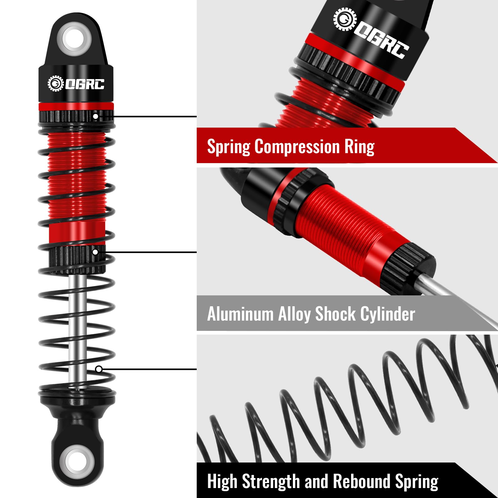 Snapklik.com : OGRC 60mm Shocks Absorber Oil Threaded Damper Threaded ...