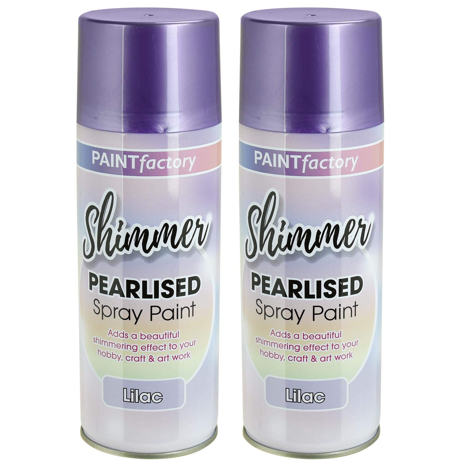 Buy 2X 400ml High Quality Lilac Pearlised Pearl Effect Shimmering Spray ...