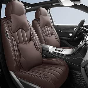 Amazon.com: 2 Seat Covers for Mercedes-Benz GLC-Class 2016 Leather ...