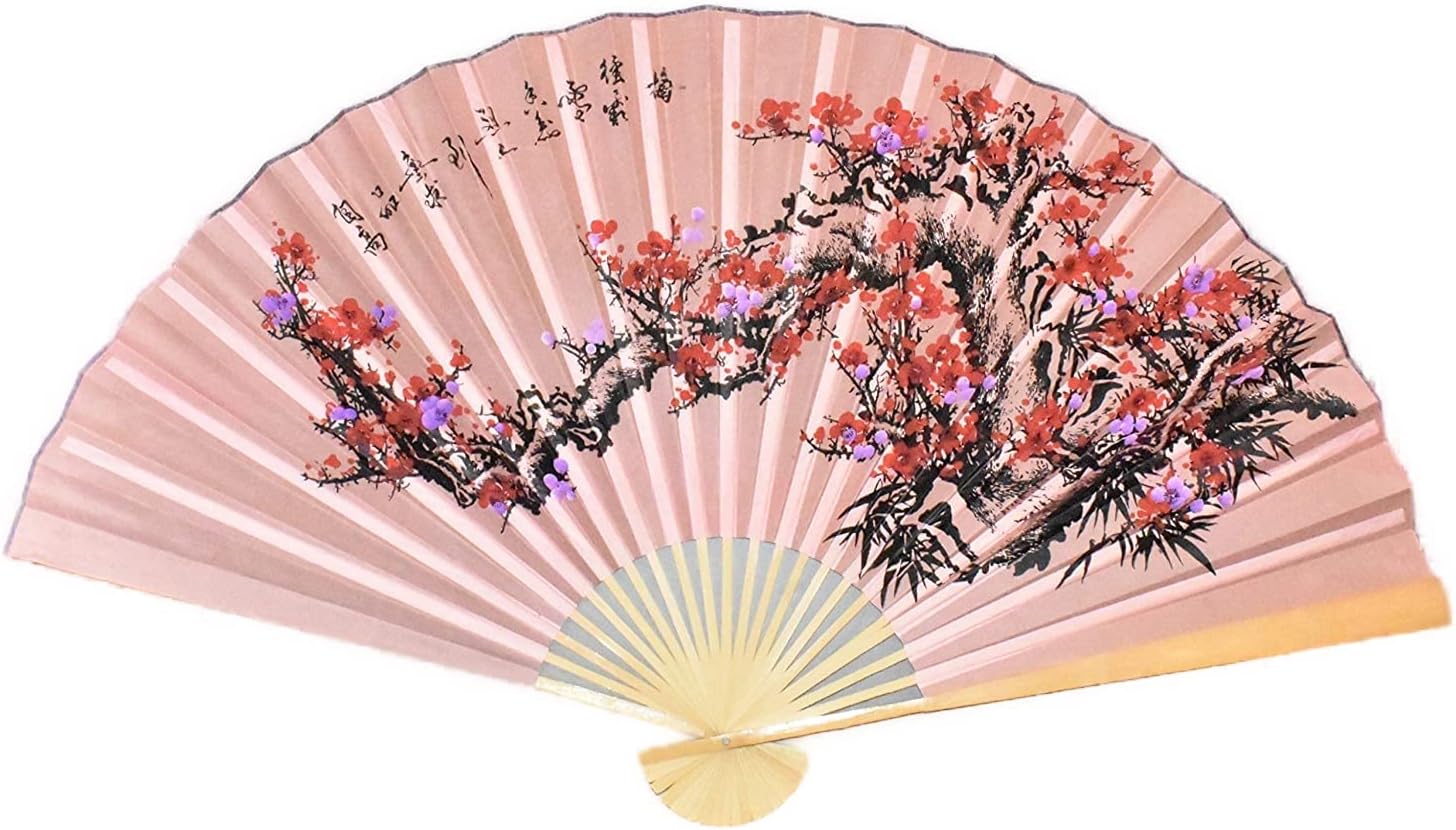 Amazon.com: "Classic 35"" Oriental Feng Shui Wall Fan-Blue Horses ...