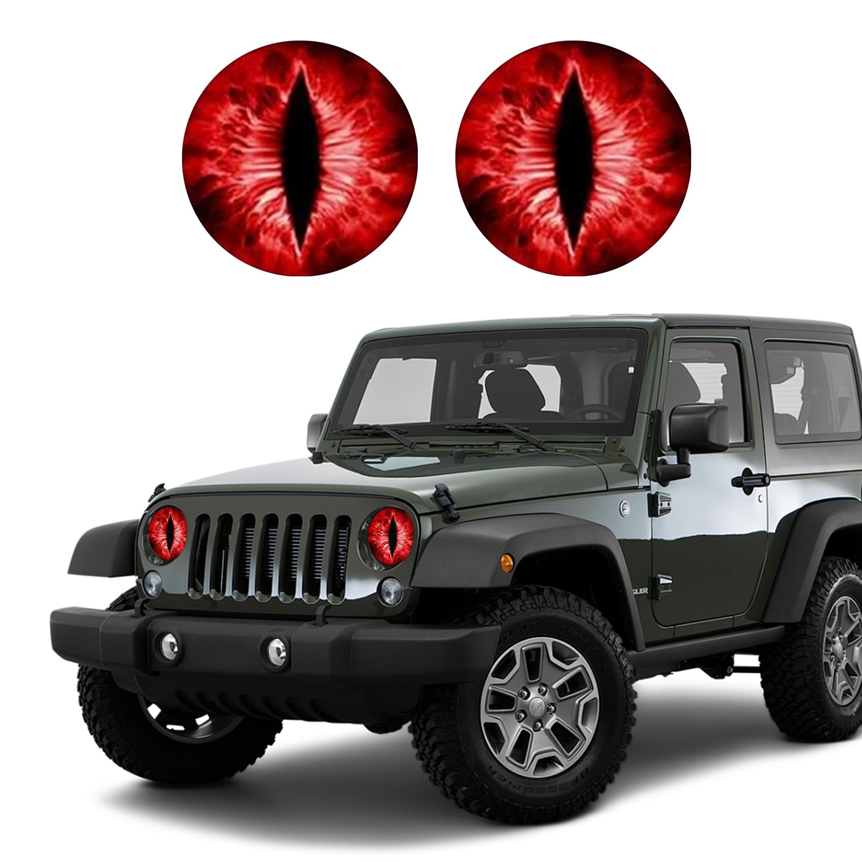 Amazon.com: PACLVIO 2PCS Beast Eyes Headlight Decals, 3D Stereo Eyes ...