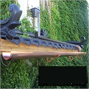 WWDZ Rain Chains Rain Catcher Chain Copper Eaves Ditch Courtyard Eaves ...
