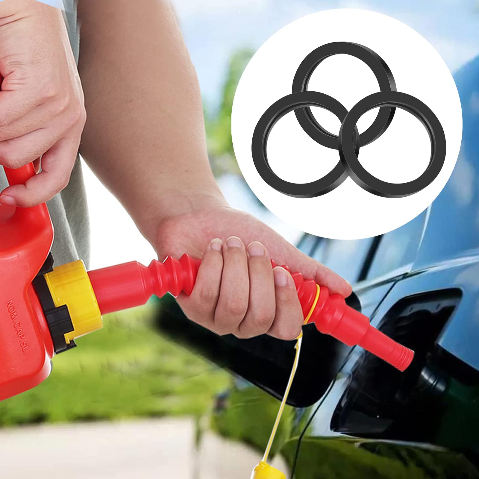 Snapklik.com : AITRIP 30 Pieces Replacement Gas Gaskets Gas Can Spout ...
