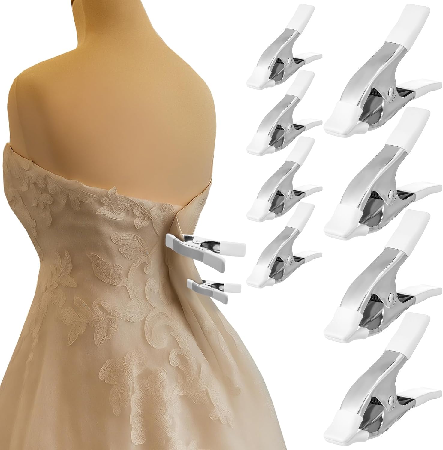 Amazon.com: LemonRoad 8 Pack Dress Clips Clothing Clamps for Fitting ...