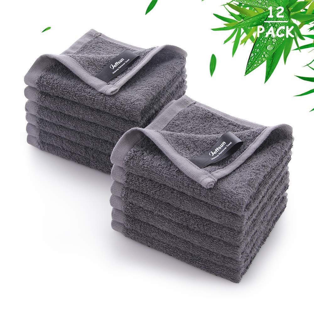 Amazon.com: JEFFSUN Wash Cloths 12 Pack, Reusable Makeup Remover Cloths ...