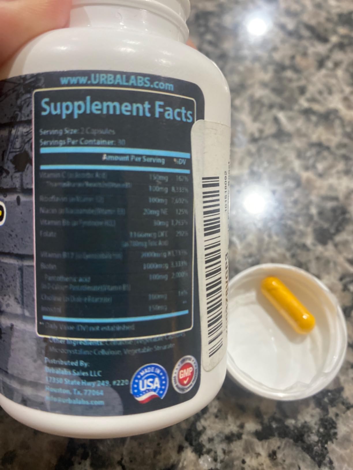 Amazon.com: Urbalabs Premium B-12 Energy Boost Complex 754mg High ...