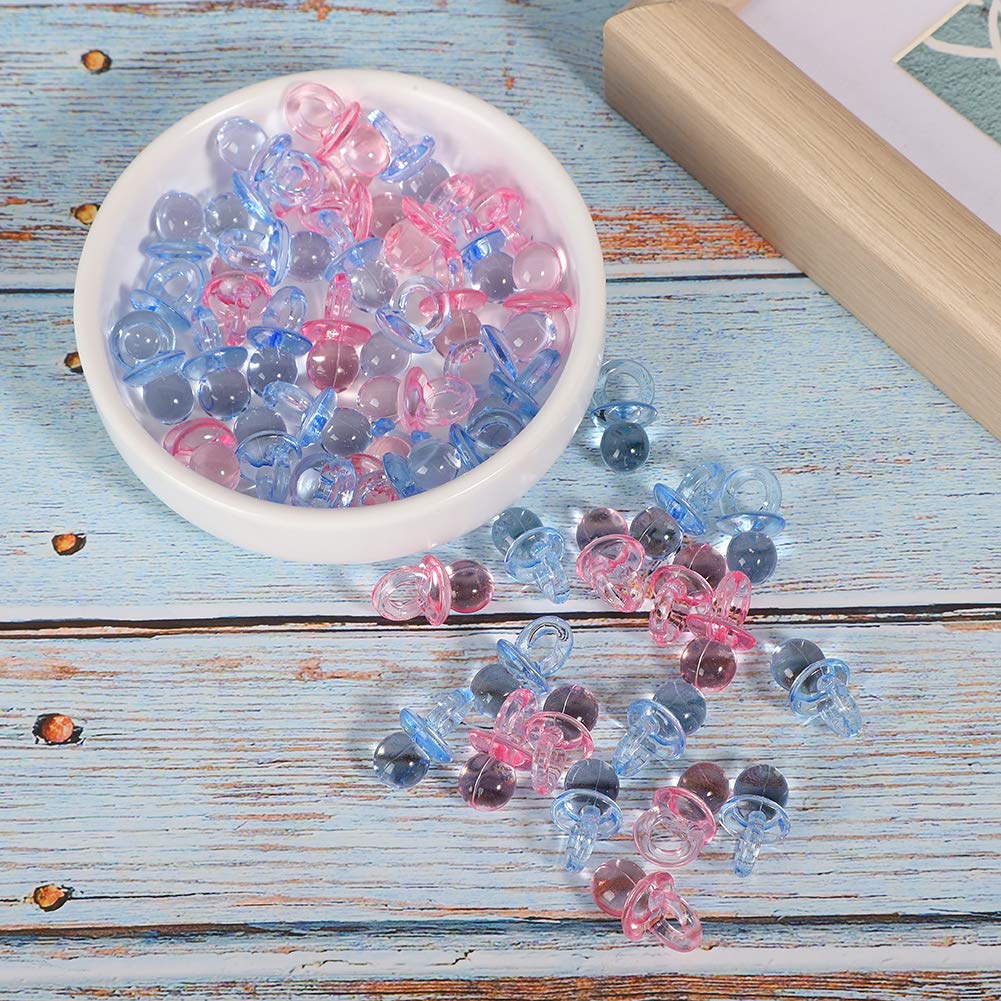 Snapklik.com : Acrylic Baby Pacifier, 100Pcs Transparent Color Fillable ...