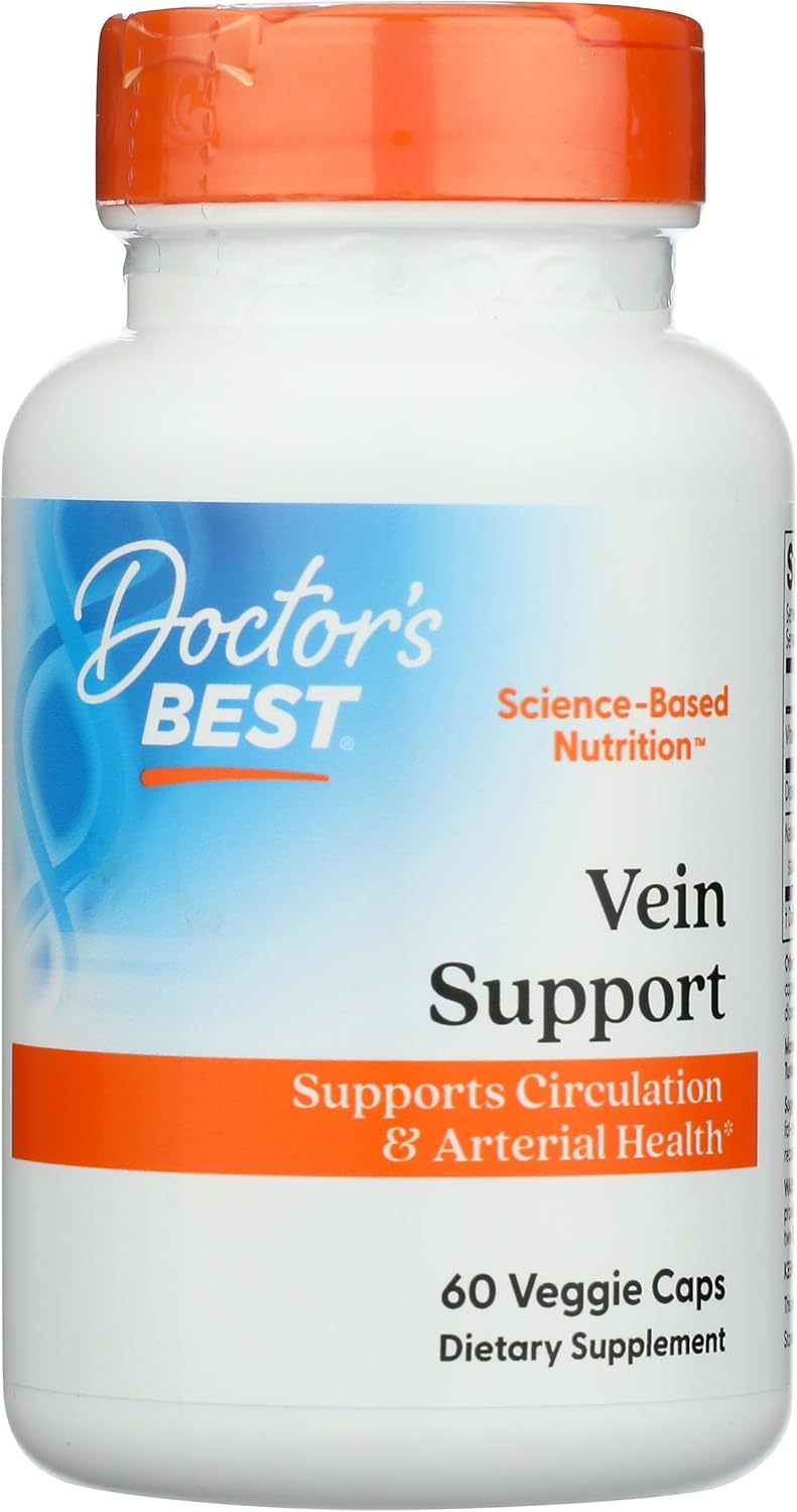Amazon.com: DOCTORS BEST Vein Support Featuring DiosVein & MenaQ7, 60 ...
