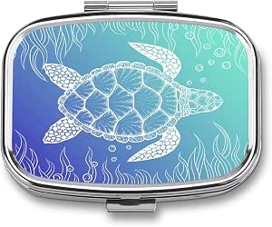 Turtle Underwater Replacement Pill Box Compartments Portable Pill Box ...