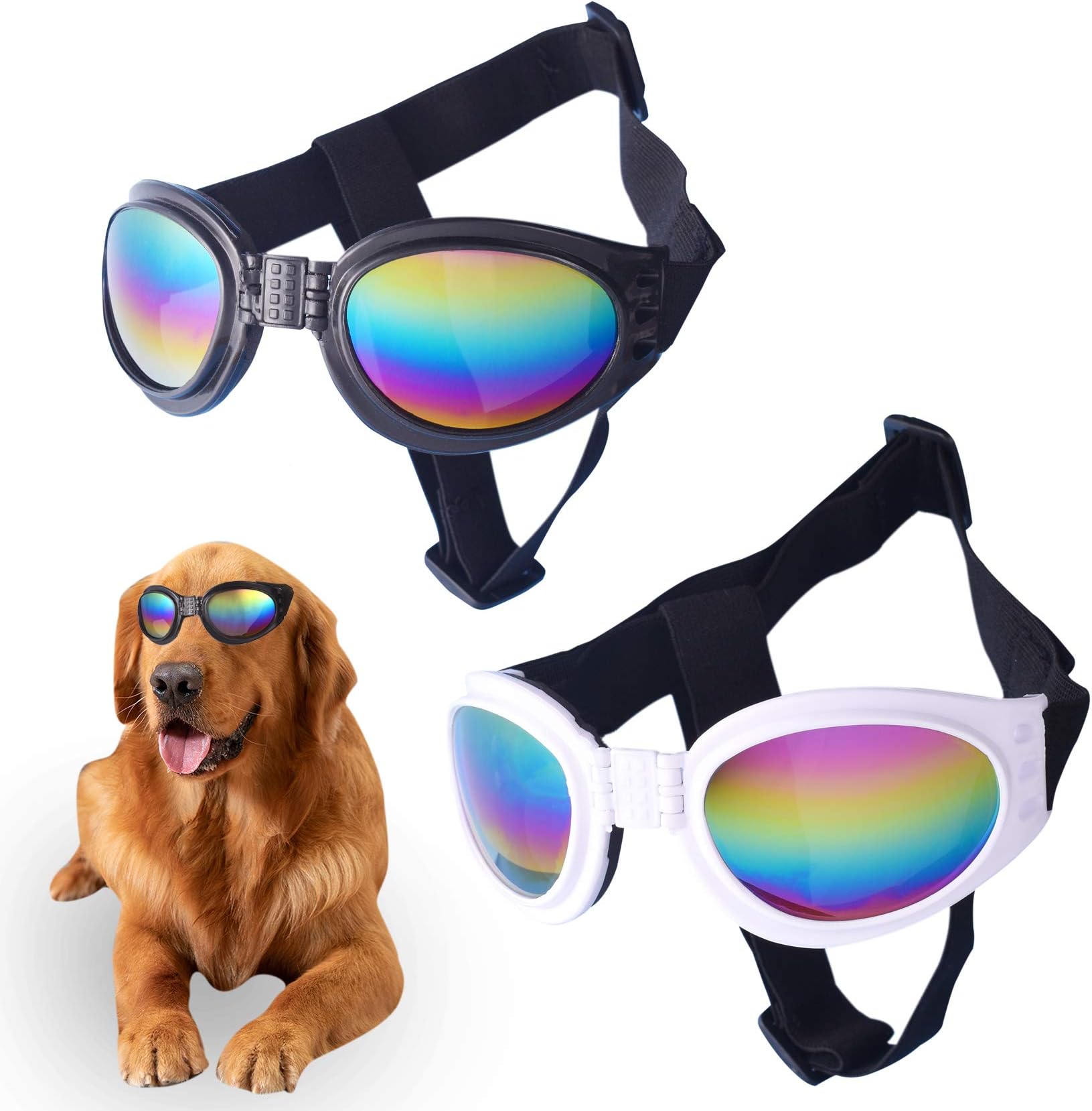 Amazon.com : Doggles ILS Goggles Metallic Black Large : Pet Sunglasses ...