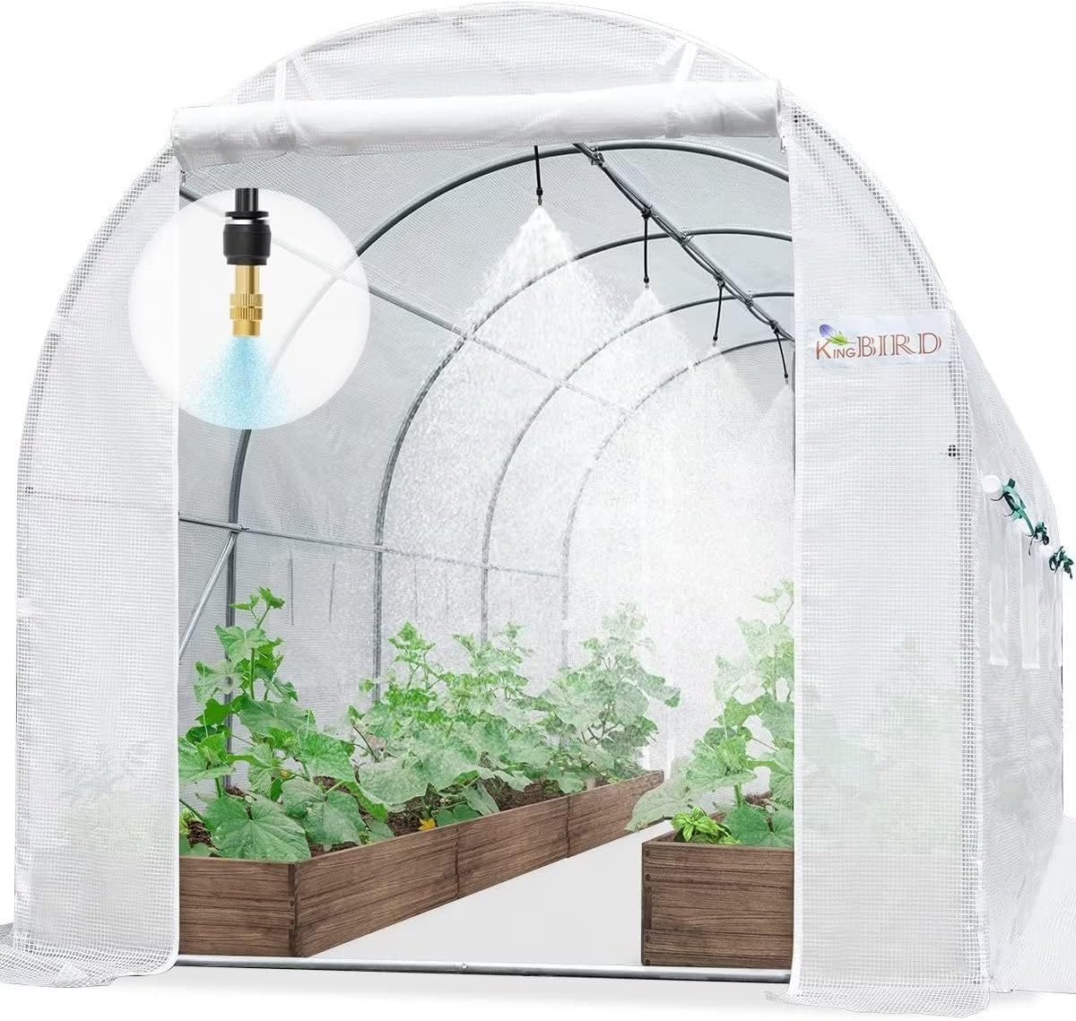 Amazon.com : VEVOR Walk-in Tunnel Greenhouse, Portable Plant Hot House ...