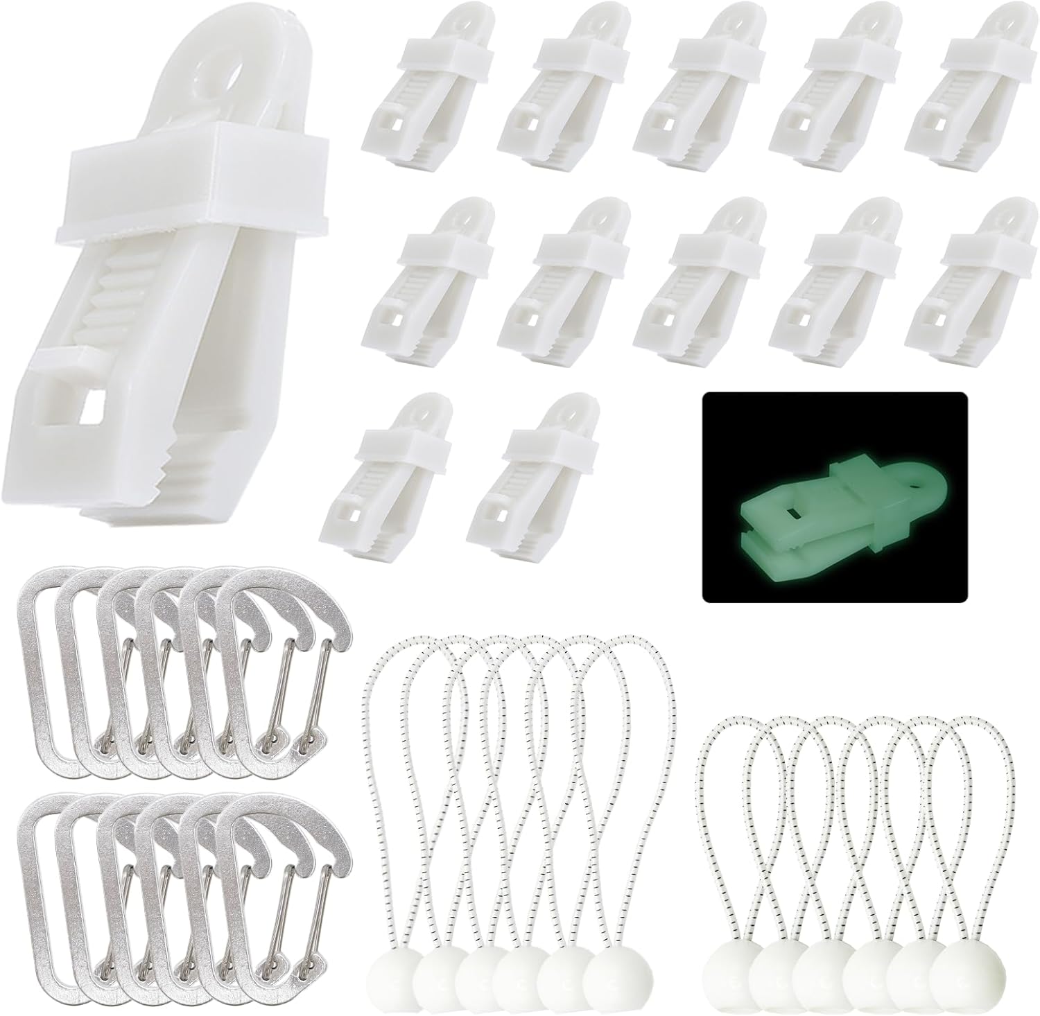 Amazon.com: Tentogala Tarp Clips, 36PCS Heavy Duty Lock Grip Kit ...