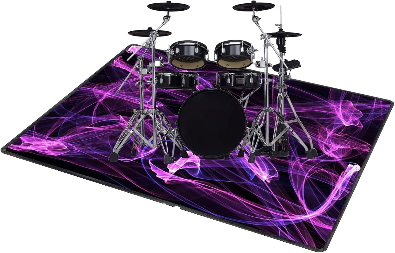 QQDD Drum Mat Non-Slip Soundproof Mat for Electronic Drum Mats Bass ...