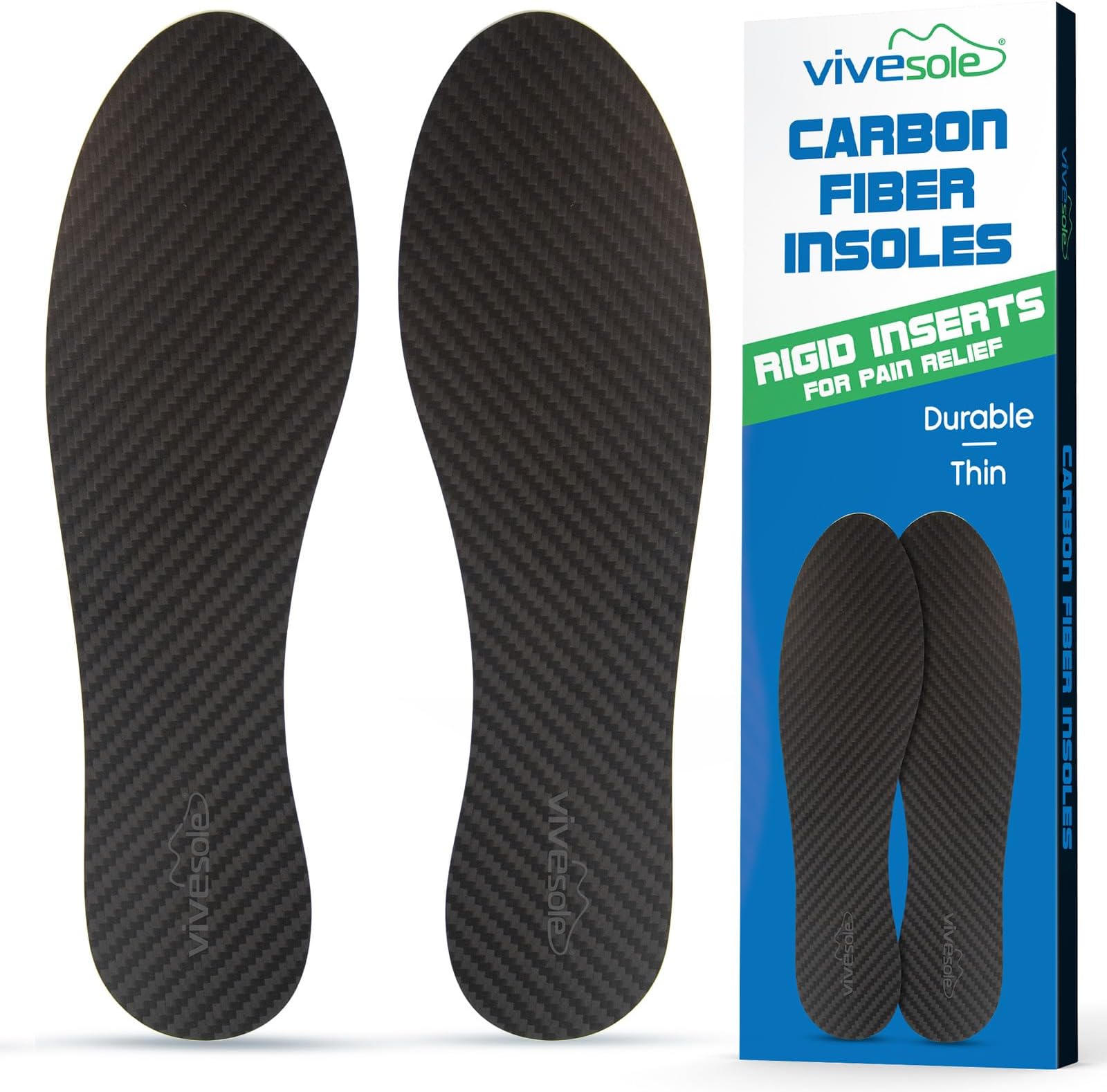 Amazon.com: ViveSole Carbon Fiber Insoles for Men & Women (1 Pair ...
