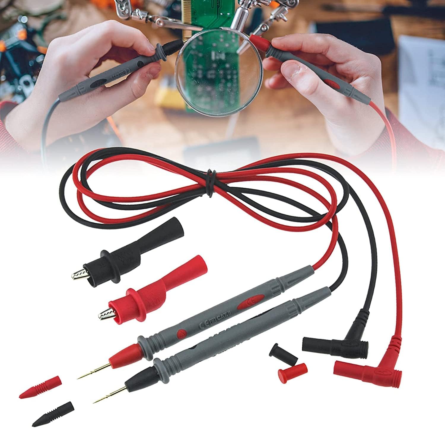 PT1005 1000V 10A Multimeter Leads Multimeter Test Pin Universal Digital ...