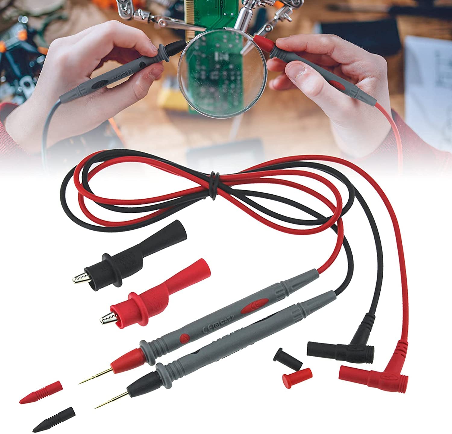 PT1005 1000V 10A Multimeter test leads Multimeter Test Pin Universal ...