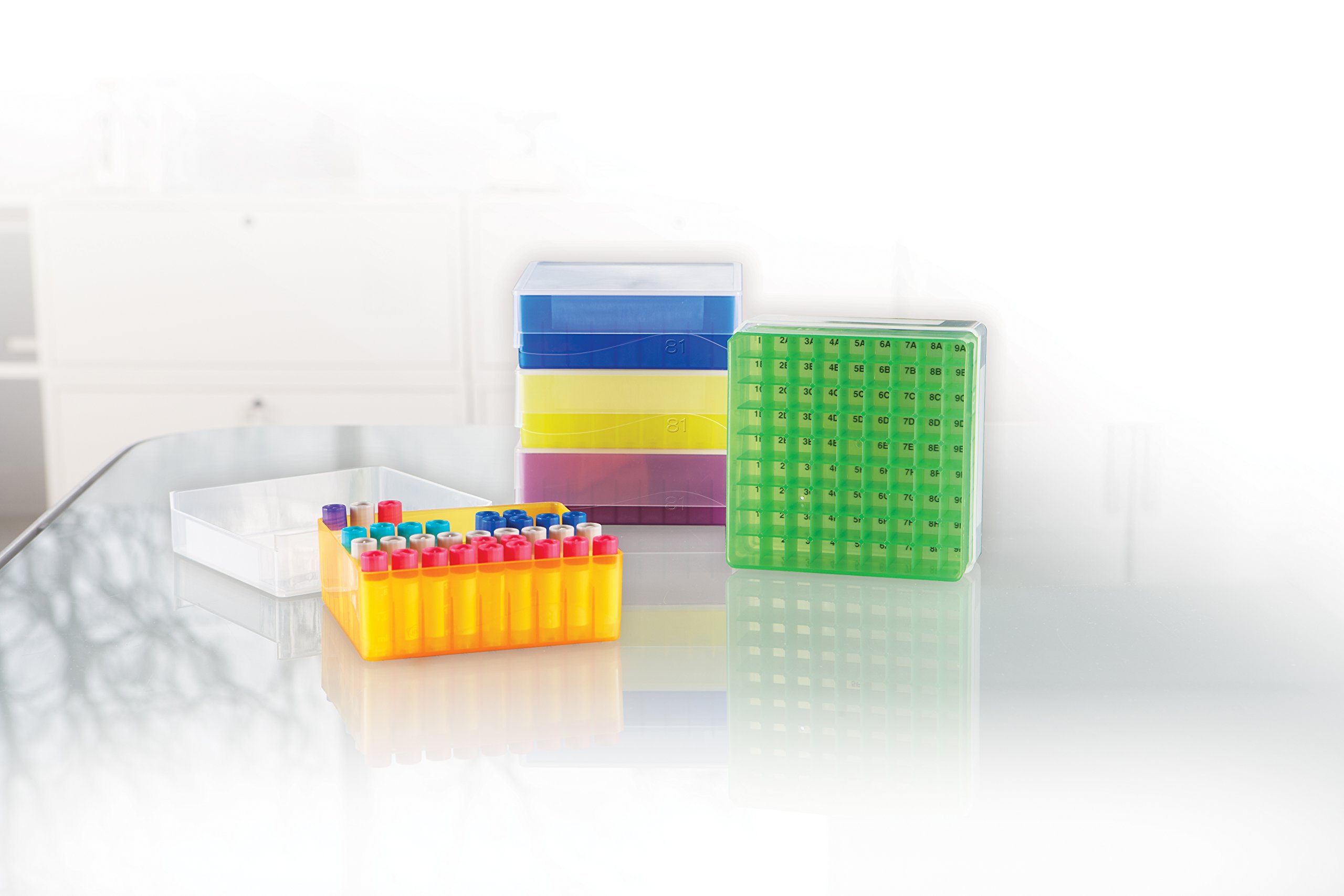 Color Tube Rack Heathrow Scientific 96-Place PCR Tube Racks (Natural ...