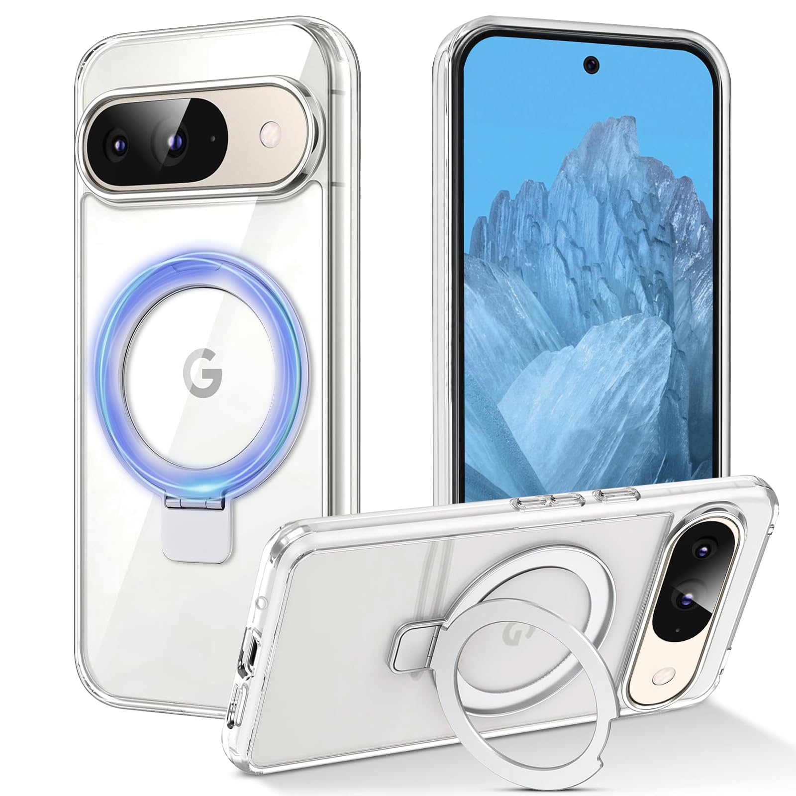 Amazon.com: CameCosy for Google Pixel 9 Case with Magnetic Ring Stand ...