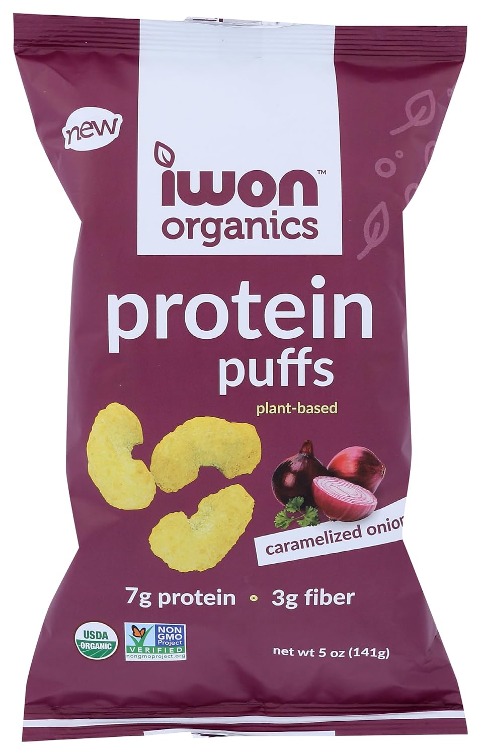 Iwon Organics Caramelized Onion Protein Puffs - 5 OZ Nepal | Ubuy