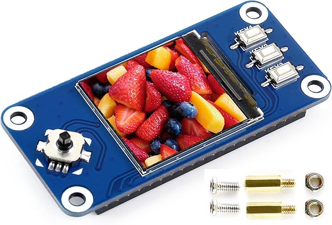 Amazon.com: waveshare 1.3inch LCD Display HAT for Raspberry Pi 4B/3B ...