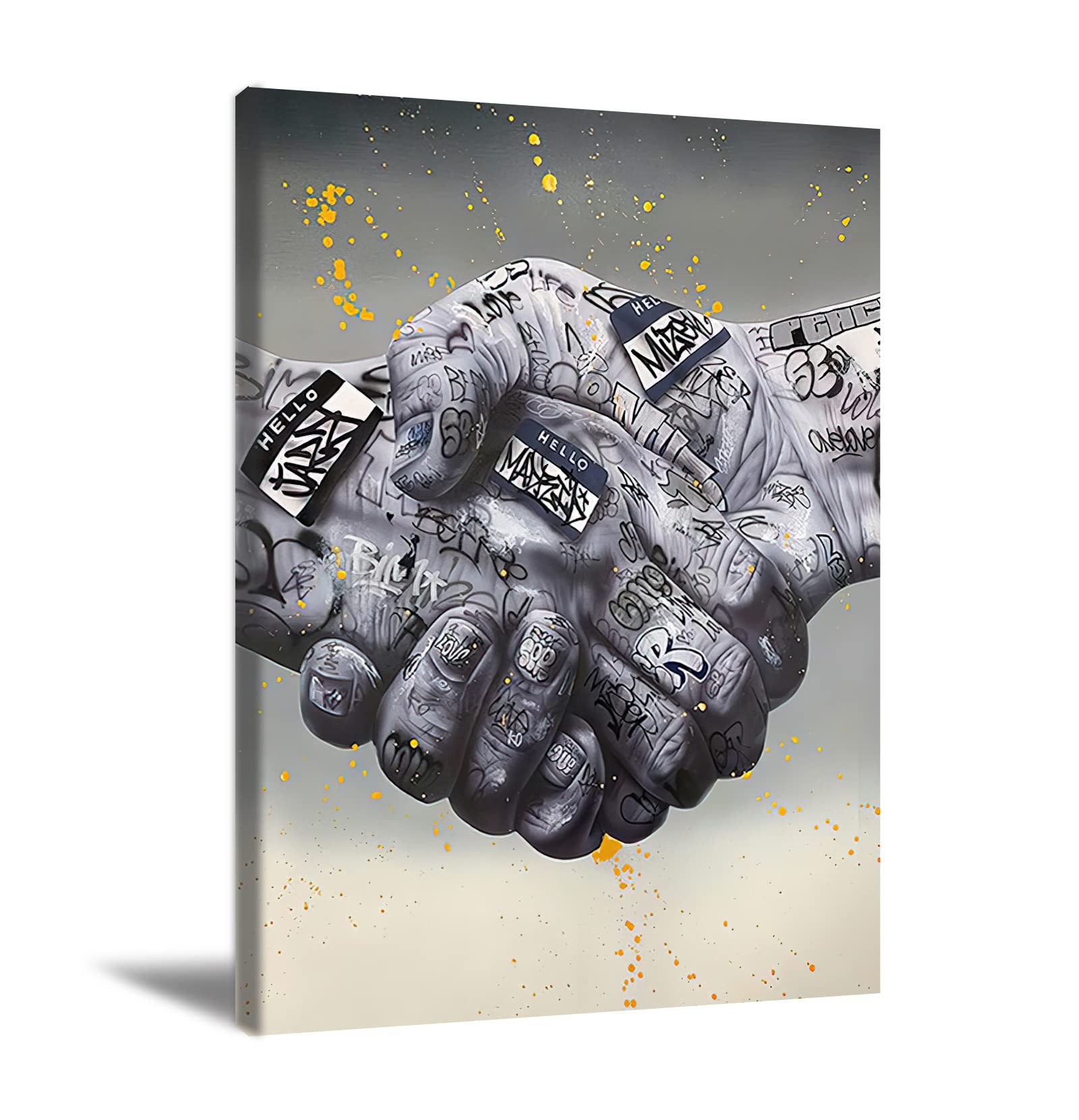 Buy Graffiti Wall Art Hold Hands Graffiti Wall Art Hand of God Wall ...