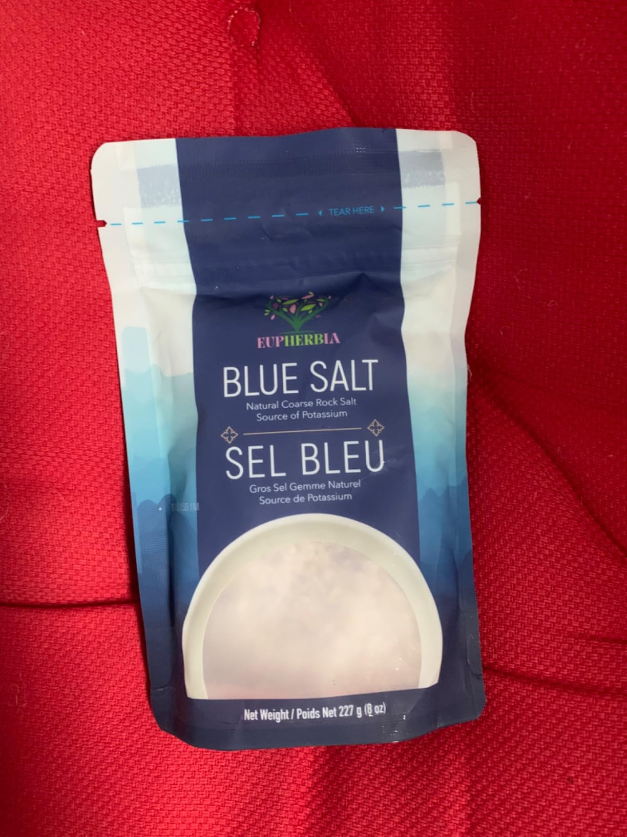 Amazon.com : EUPHERBIA Blue Salt, Coarse, 8 Oz, Rare and Premium ...
