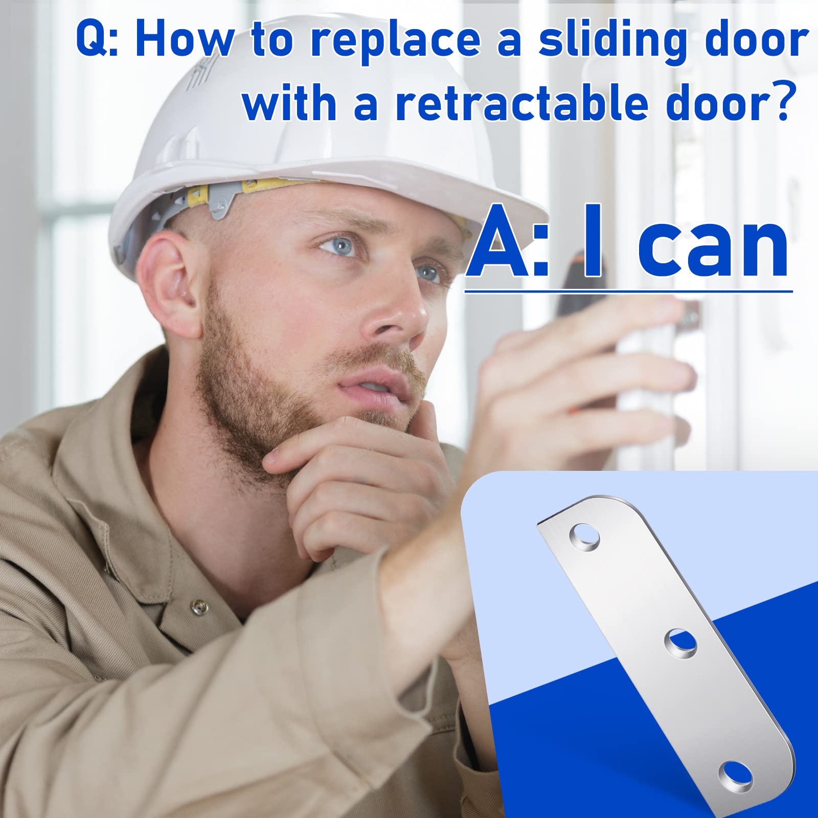 Snapklik.com : 6 Pcs Hinge Filler Plates 3.5 Inch