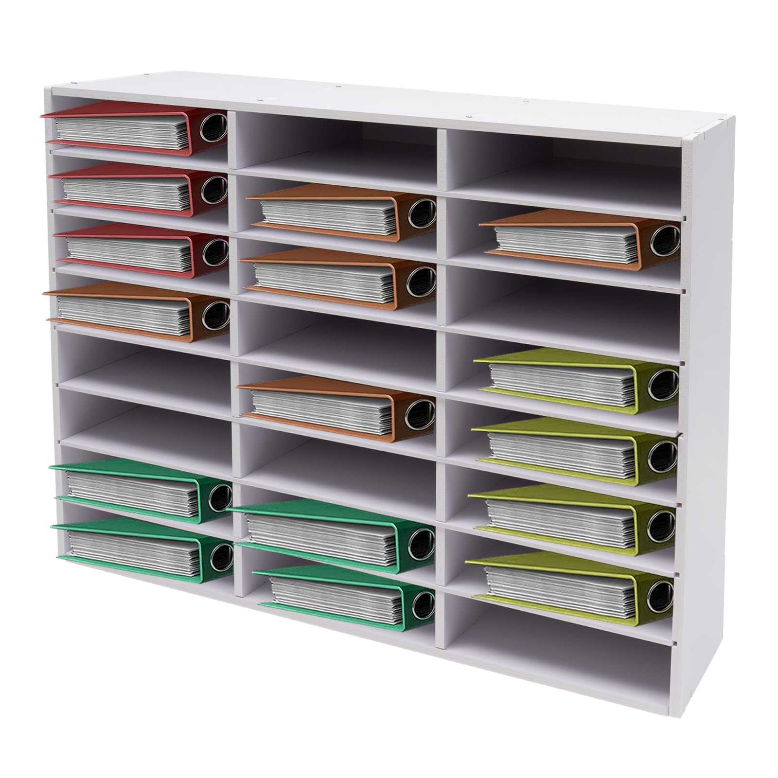 Amazon.com: QWNBG 24 Compartments Literature Organizer with Adjustable ...