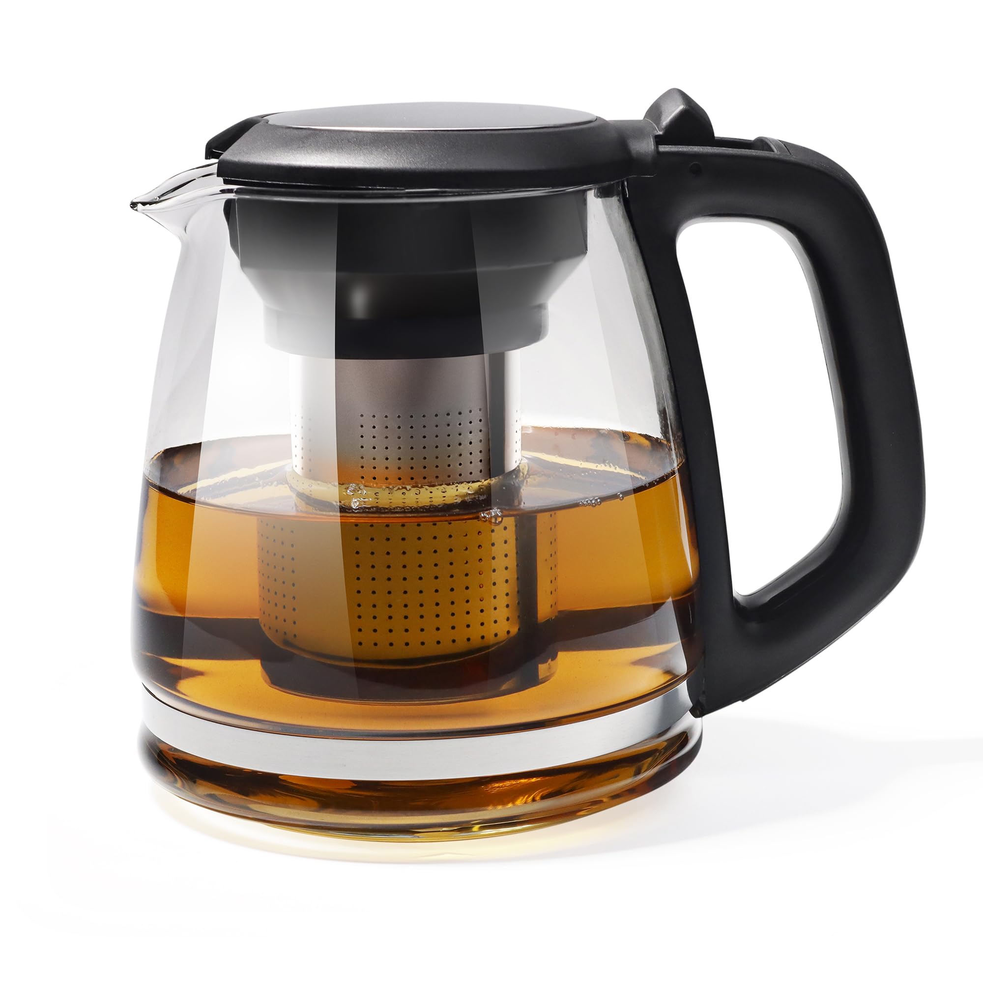 Glass Teapot with Removable Infuser, Wirsh 1500ml/ 50oz Clear ...