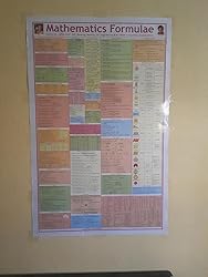 VCP Maths Formulas Chart | 55 x 90 cm | LAMINATED PAPER (Tear, Water ...