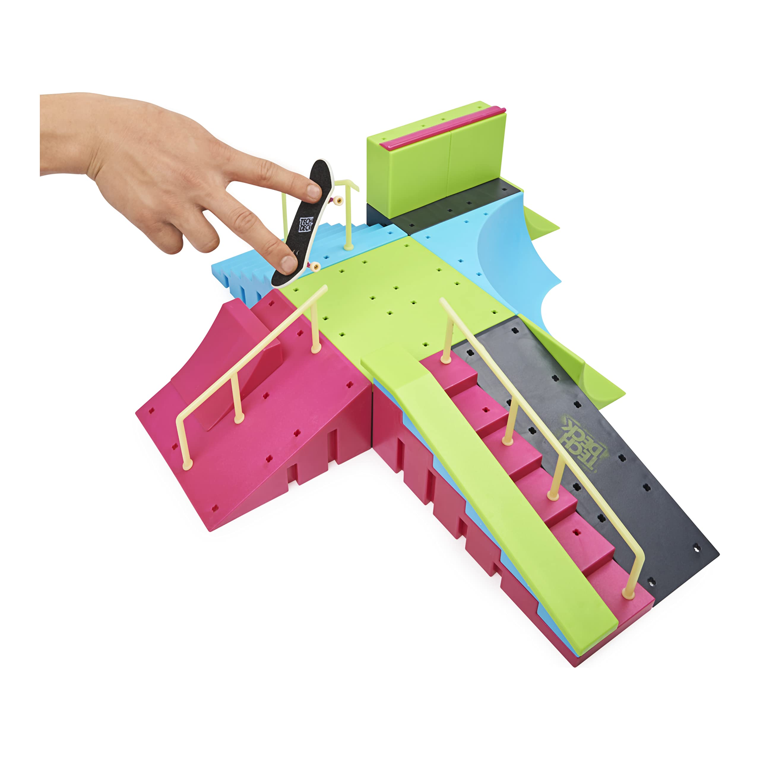 Tech Deck, Neon Mega Park X-Connect Creator, Glow-In-The-Dark ...