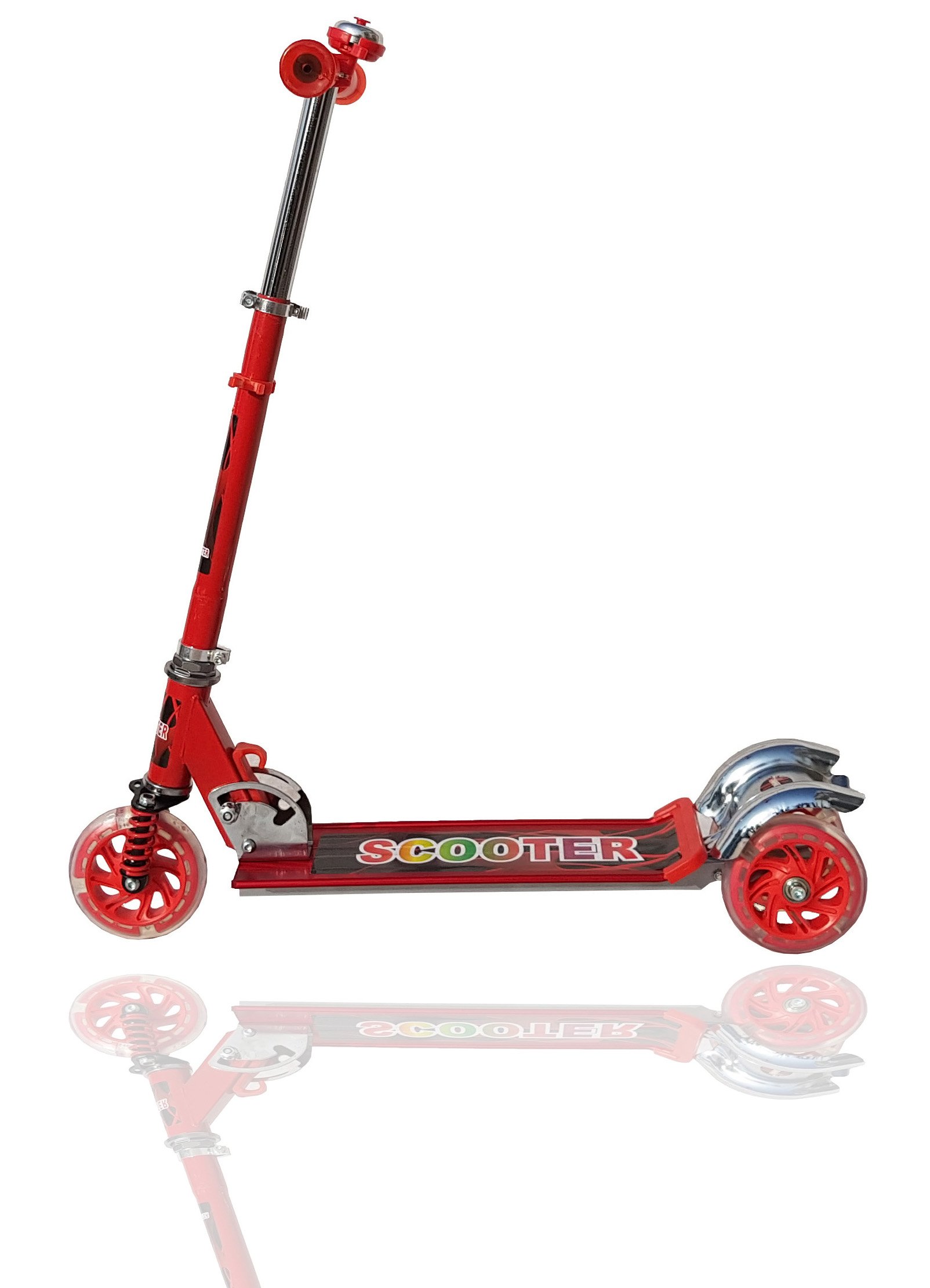 Buy Magicwand® Spring Loaded Heavy Metallic Big Size 3 Wheel Height ...