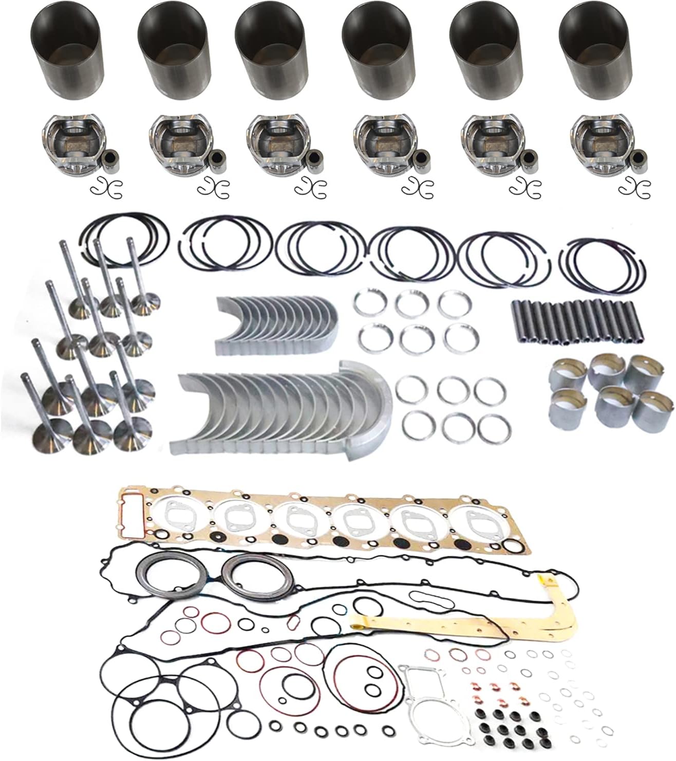 Amazon.com: SPAKYGIE 6HH1 Engine Overhaul Rebuild Kit fits Isuzu FSR ...