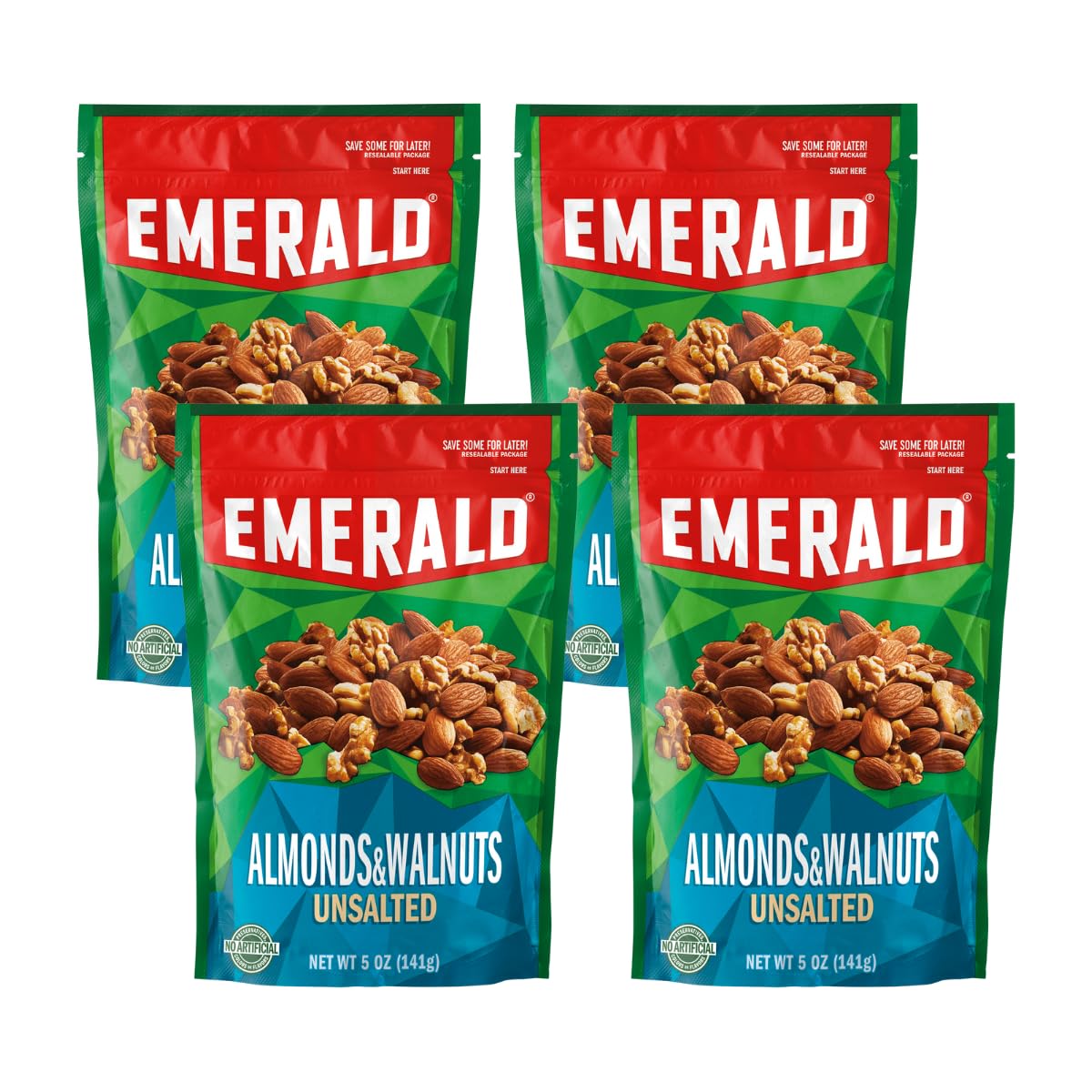 Amazon.com : Emerald Nuts, Almonds & Walnuts Natural, 5 Oz (Pack of 4 ...